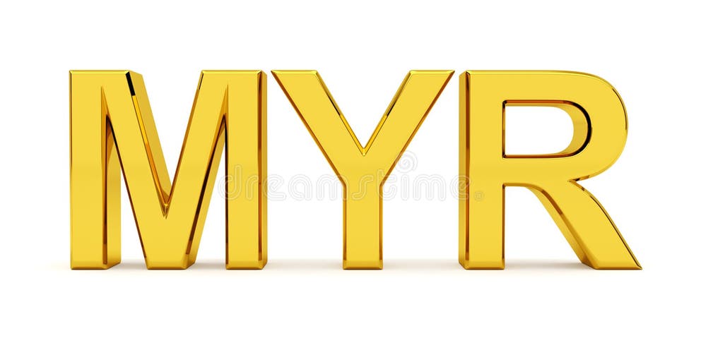 MYR Malaysian Ringgit Currency Code Stock Illustration - Illustration ...