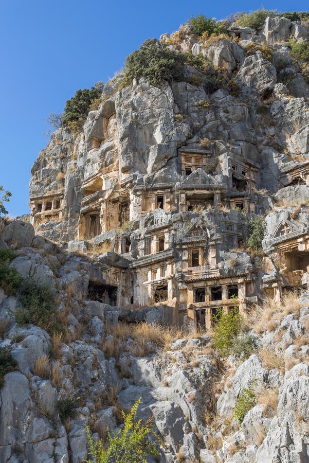 Ancient Town in Myra, Turkey Stock Image - Image of lykia, antique ...