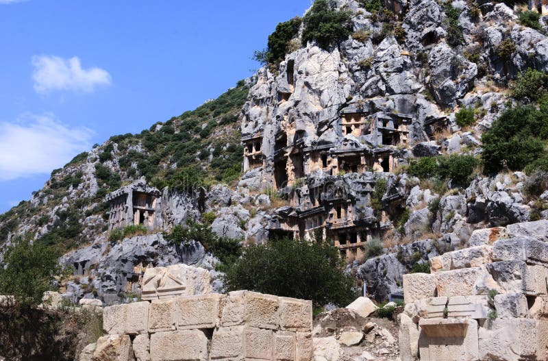 Myra Necropolis, Turkey stock photo. Image of heritage - 120501914