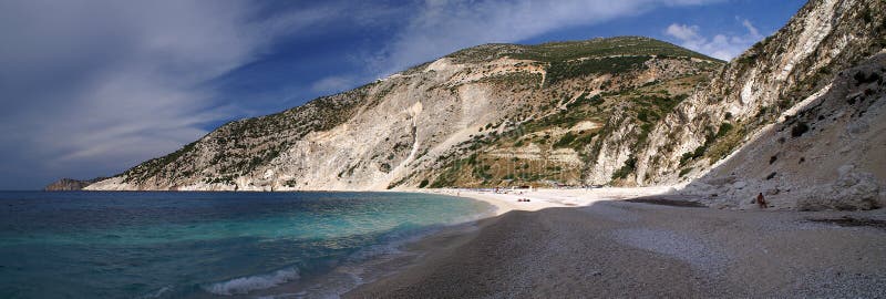 Myrthos beach, Kefalonia stock image. Image of greece - 4017819