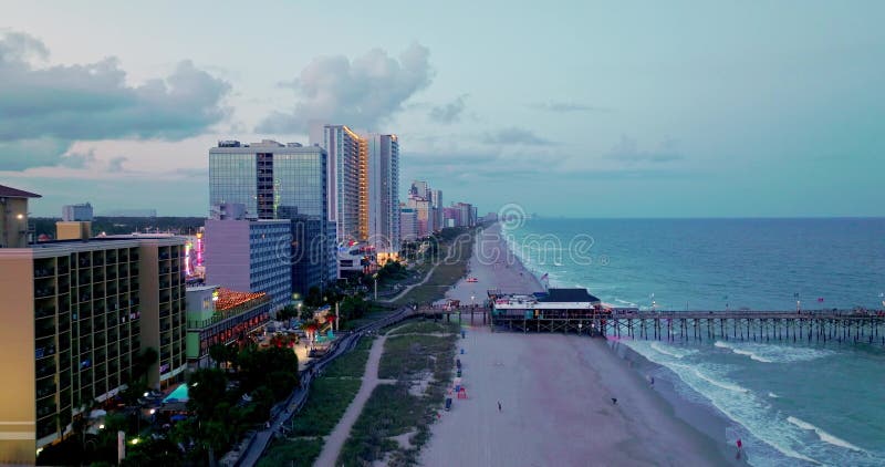 Pier at Myrtle Beach South Carolina Aerial View - MYRTLE BEACH, SOUTH ...