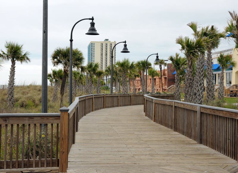 Myrtle Beach,SC,USA 4/28/2013:Boardwalk on Beachfront Editorial Image ...