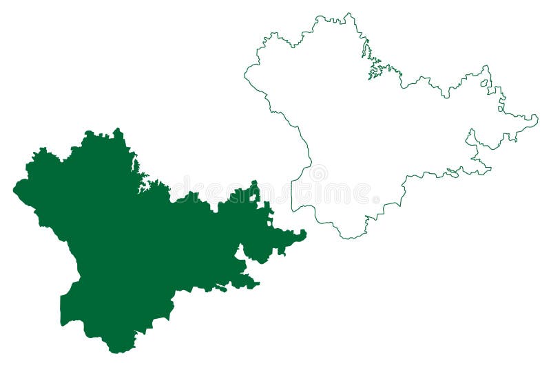 Mysore District Karnataka State Republic of India Mysore Division Vetor ...