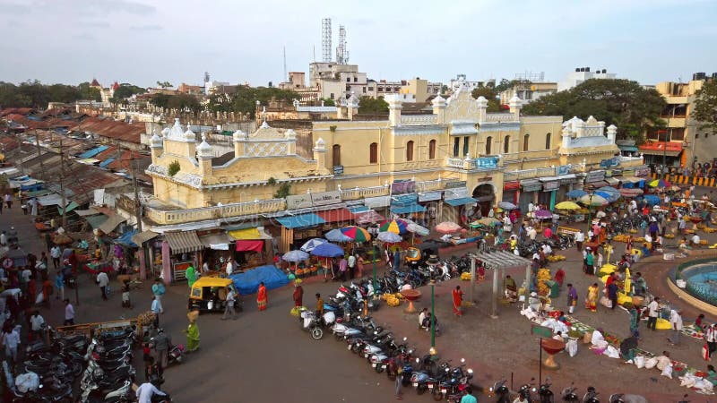 View of Devaraja Market in Mysore. Stock Footage - Video of india ...