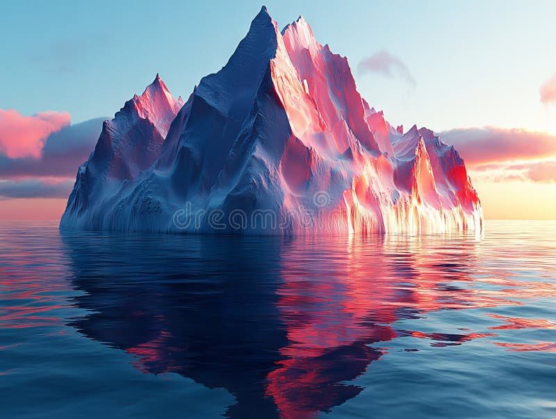 The Mysteries Below: Discovering the Hidden Truths of Icebergs Stock ...