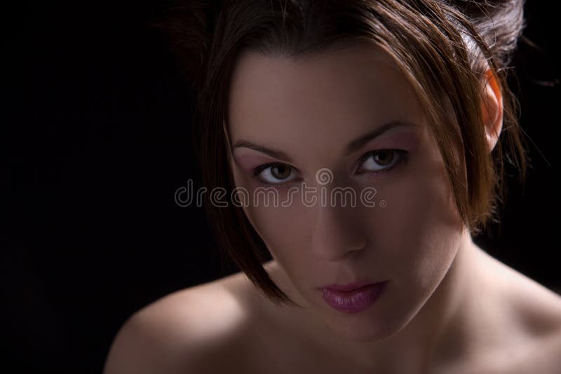 Brooding eyes stock photo. Image of mysterious, pretty - 2966418