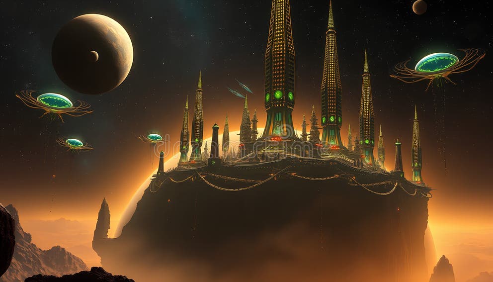 Mysterious Alien Civilization on a Distant Exoplanet, with Towering ...