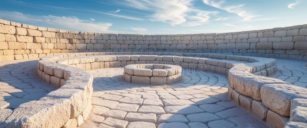 Mysterious Ancient Structure with Concentric Stone Circles Inviting ...