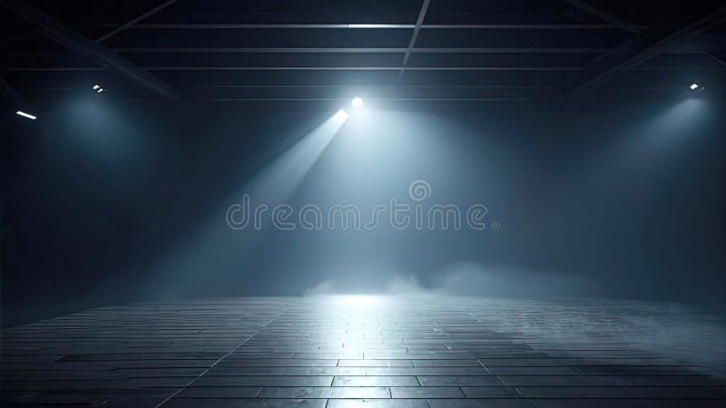 Mysterious and Atmospheric Scene with Dark Empty Space. Lighting with ...