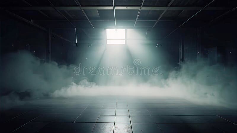 Mysterious and Atmospheric Scene with Dark Empty Space. Lighting with ...