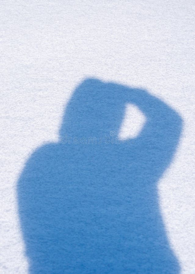 A Mysterious Blue Shadow of a Person Stock Photo - Image of individual ...