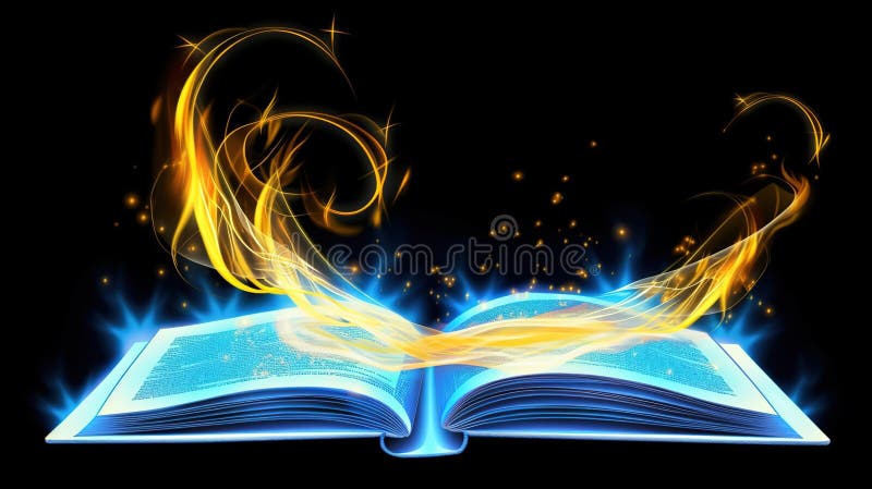 Mysterious Book of Magical History Stock Illustration - Illustration of ...