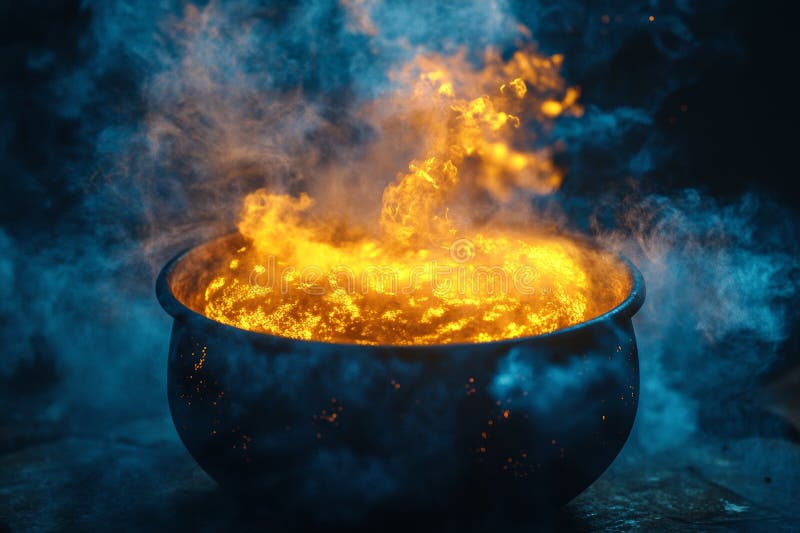 Mysterious Cauldron of Flames: a Visual Journey into Culinary Art and ...