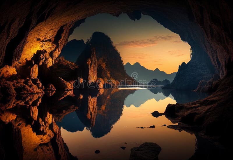 Mysterious Cave with a Beautiful Underground Lake and Hanging ...