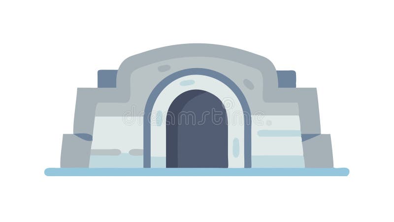 Mysterious Cave Entrance Icon, Hidden Pathway Exploration, Vector ...