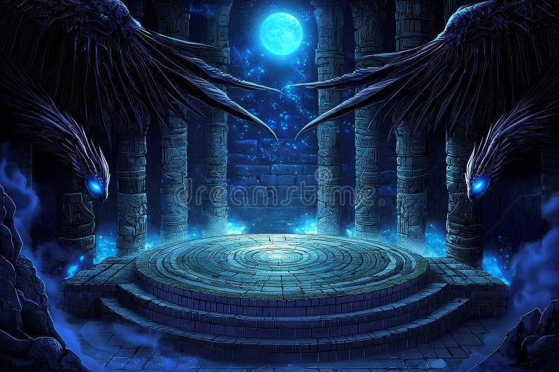 A Mysterious Cave with a Sci-fi Building Featuring Digital CG Artwork ...