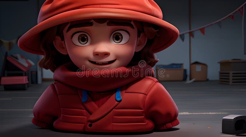 Mysterious Character in Red Stock Illustration - Illustration of blue ...