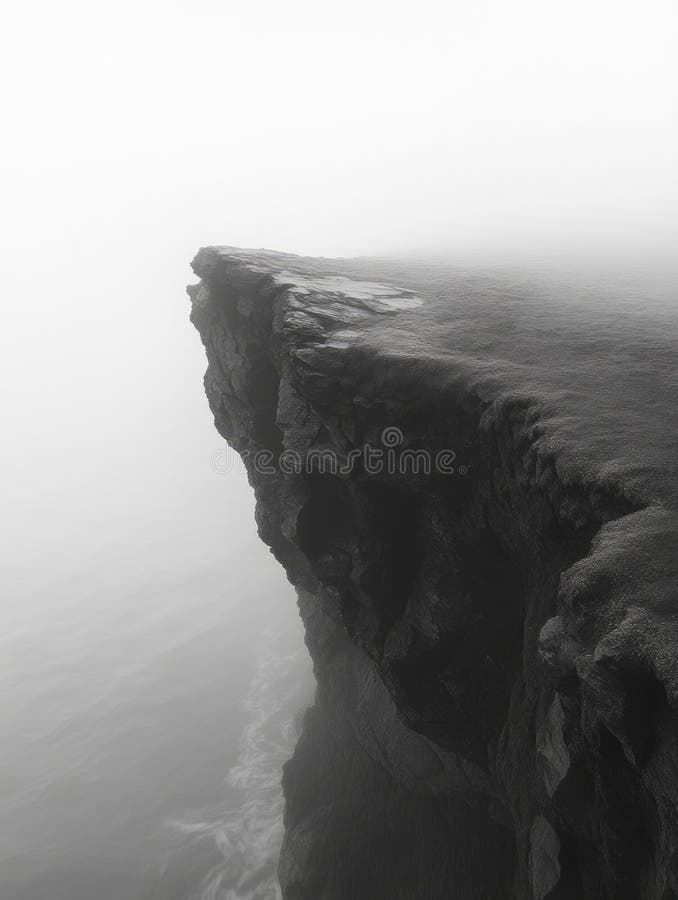 Mysterious Cliff Side stock photo. Image of angle, waves - 385571422