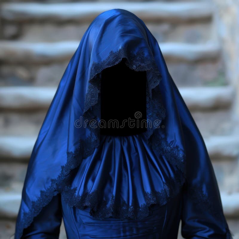 Mysterious Cloaked Figure in Blue and Black Stock Illustration ... Mysterious Cloaked Figure in Blue and Black Stock Illustration ...