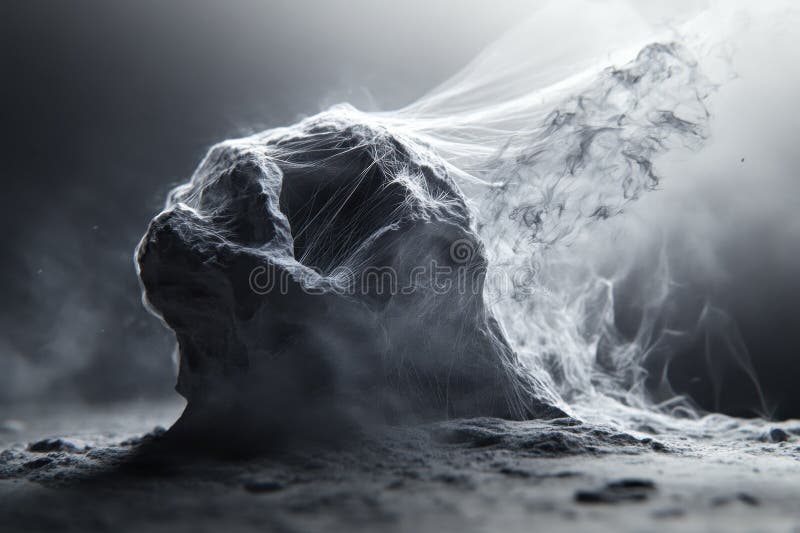 Mysterious Cloud of Dust and Vapor Swirling Over a Textured Surface in ...