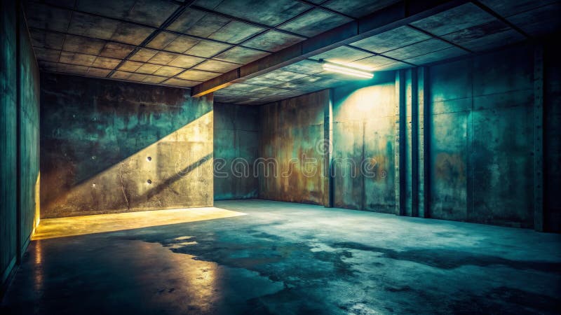 Mysterious Concrete Chamber an Abstract Exploration of Shadow and Space ...