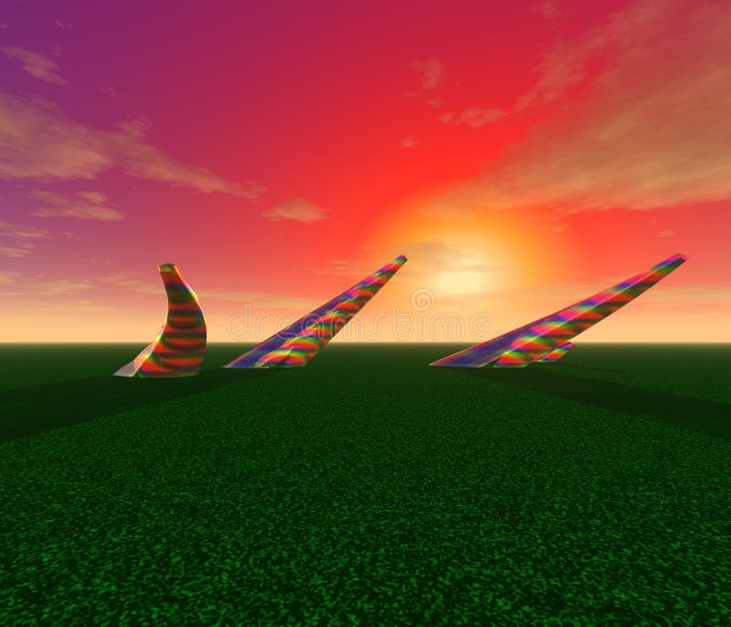 Mysterious Objects with Spines Stick Out from the Surface Stock ...