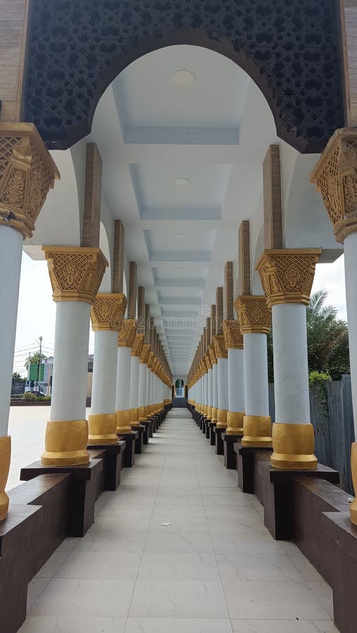 Mysterious Corridors, Endless Hallway Stock Image - Image of endless ...