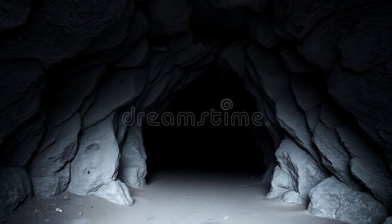 Dark Cave Entrance, Mysterious Cavern, Underground Exploration ...