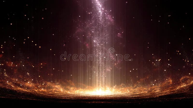 Dark Space with Bright Glitter Light Background Stock Video - Video of ...