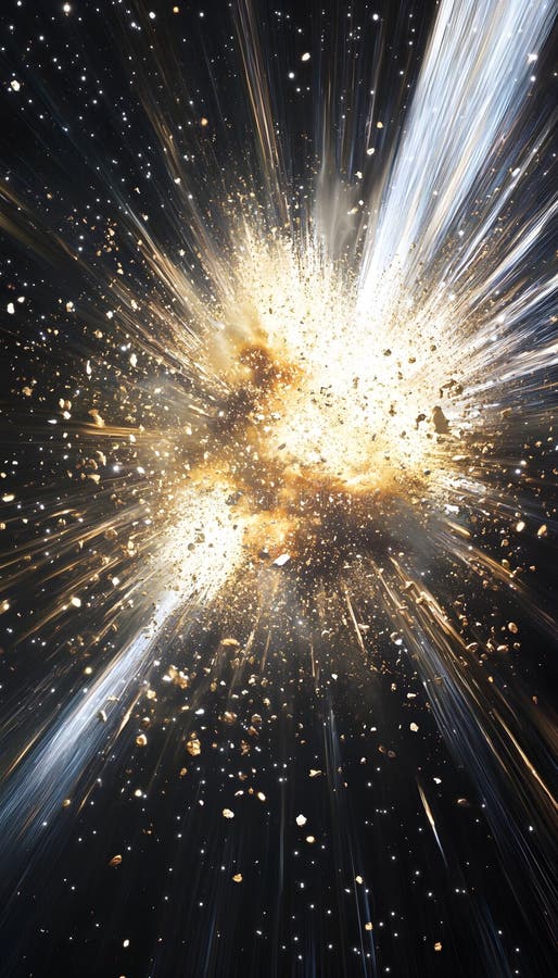 Mysterious Deep Space Explosion Stock Illustration - Illustration of ...