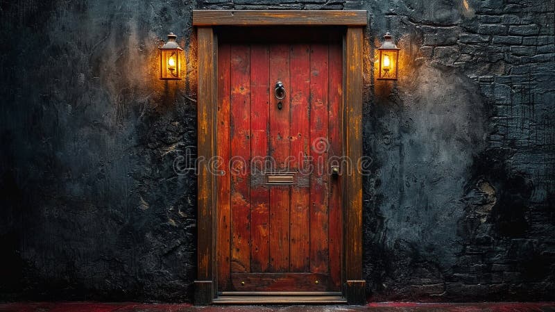 A mysterious door stock image. Image of ghost, book - 303673281