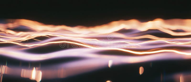 Mysterious Electric Glow with Lightning Texture on a Dark Background ...