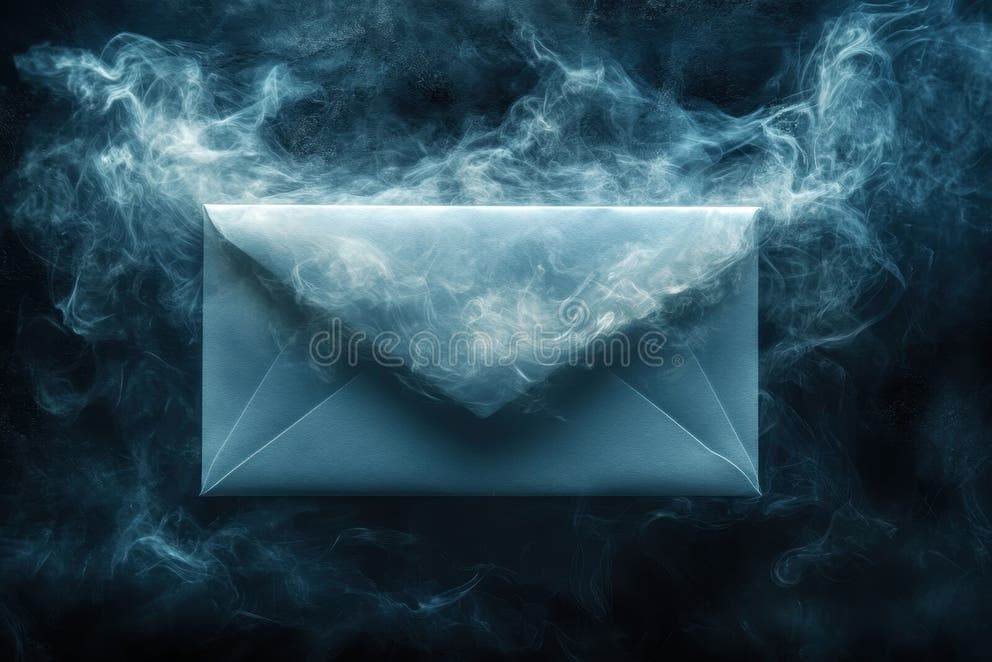 Mysterious Envelope Emerging from Swirling Smoke in a Dark Atmosphere ...