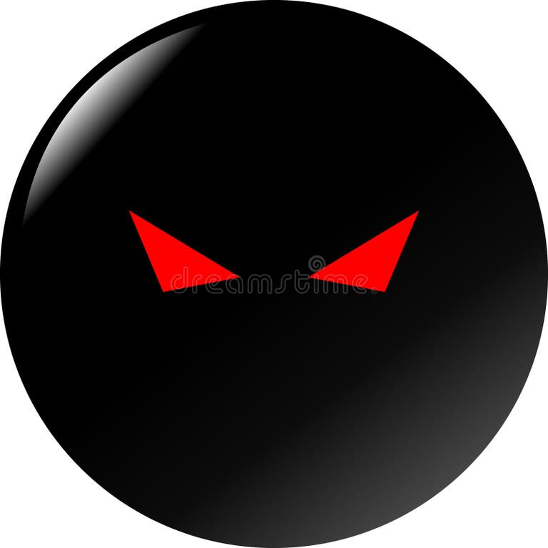 Mysterious Evil Eyes Vector Black Button Stock Illustrations – 1 ...