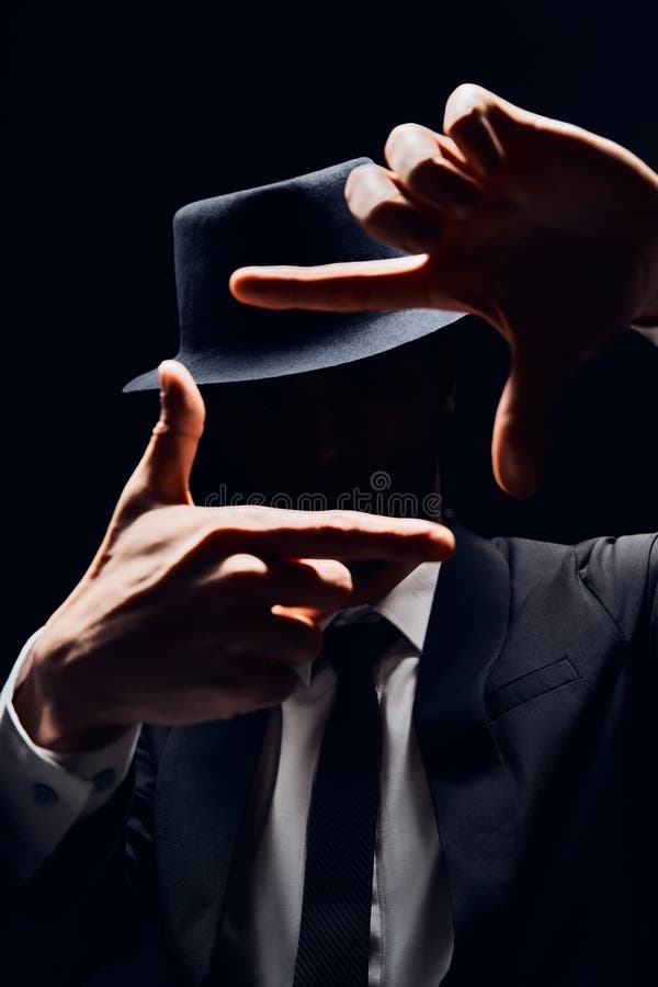 Faceless man in suit stock image. Image of boss, blue - 19857331