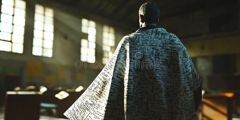 Mysterious Figure in Abandoned Building Background Wallpaper Stock ...