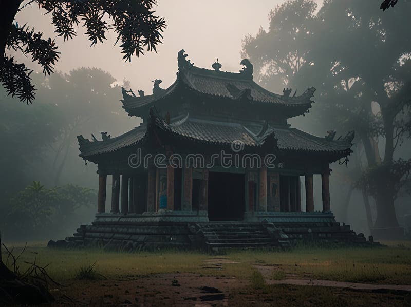 A Mysterious, Fog-covered Ancient Temple Deep within a Dense Forest ... A Mysterious, Fog-covered Ancient Temple Deep within a Dense Forest ...