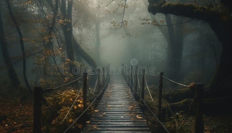 Mysterious Fog Shrouds Tranquil Forest Adventure Scene Generated by AI ... Mysterious Fog Shrouds Tranquil Forest Adventure Scene Generated by AI ...