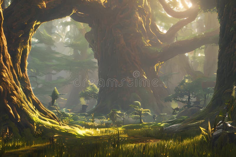 Mysterious Forest, Generative AI Illustration Stock Illustration ... Mysterious Forest, Generative AI Illustration Stock Illustration ...