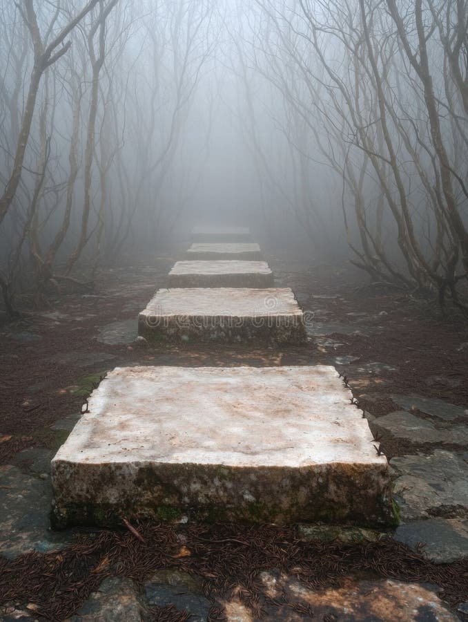 Mysterious Forest Path Leading To the Unknown Stock Illustration ...