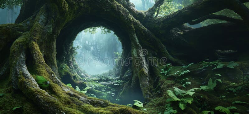 Mystical Forest Portal Framed Nature Stock Photos - Free & Royalty-Free ...