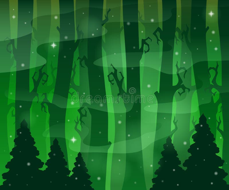 Mysterious Forest Theme Image 6 Stock Vector - Illustration of tree ... Mysterious Forest Theme Image 6 Stock Vector - Illustration of tree ...