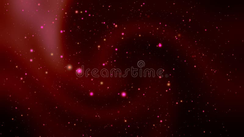 Mysterious Galaxy Floating in Space with Stars and Clouds Animation ...