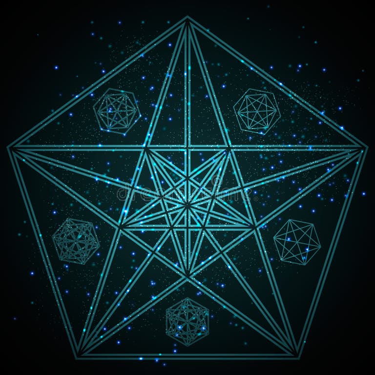 Mysterious geometry stock vector. Illustration of ornament - 84403136