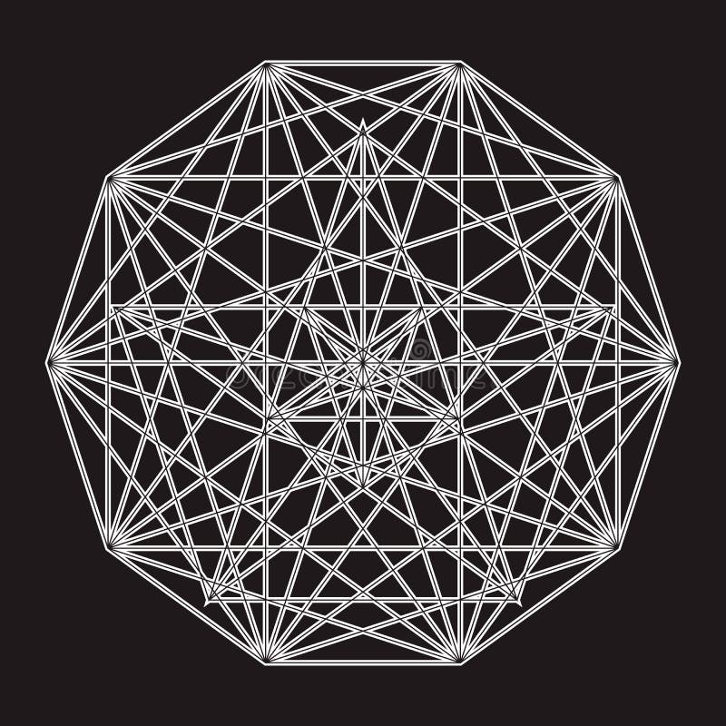 Mysterious geometry stock vector. Illustration of aztec - 84389517