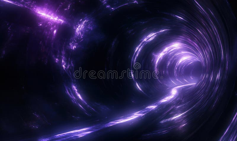 Surreal Abstract Energy Vortex in Space Stock Illustration ...