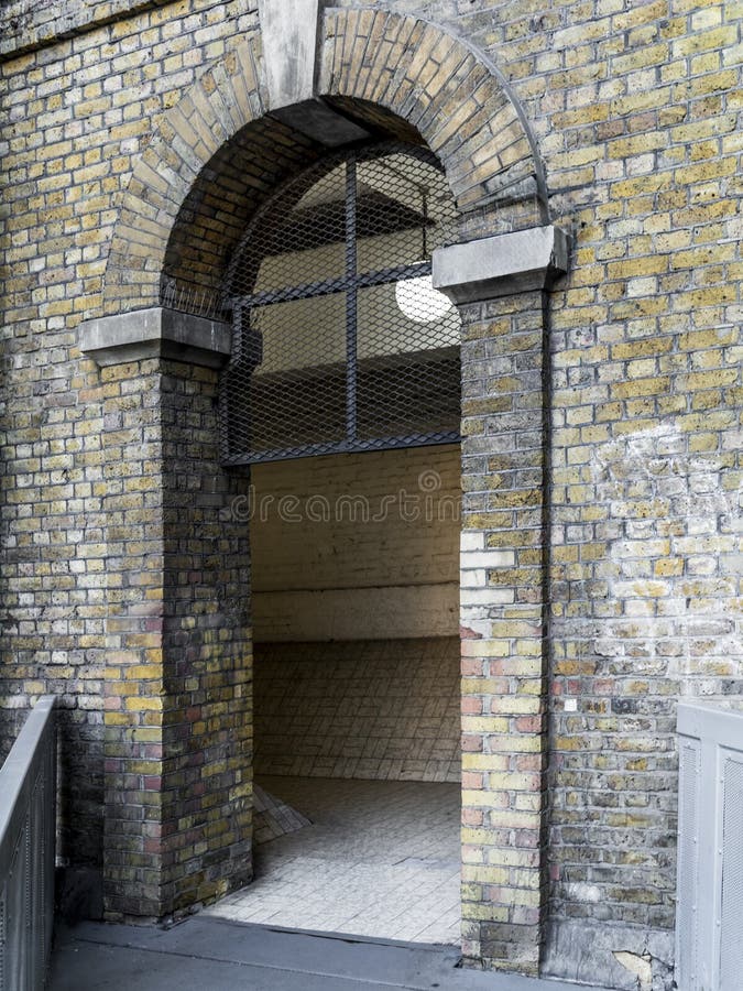 A Mysterious, Grimy and Hidden Old Back Alley in London Stock Photo ...