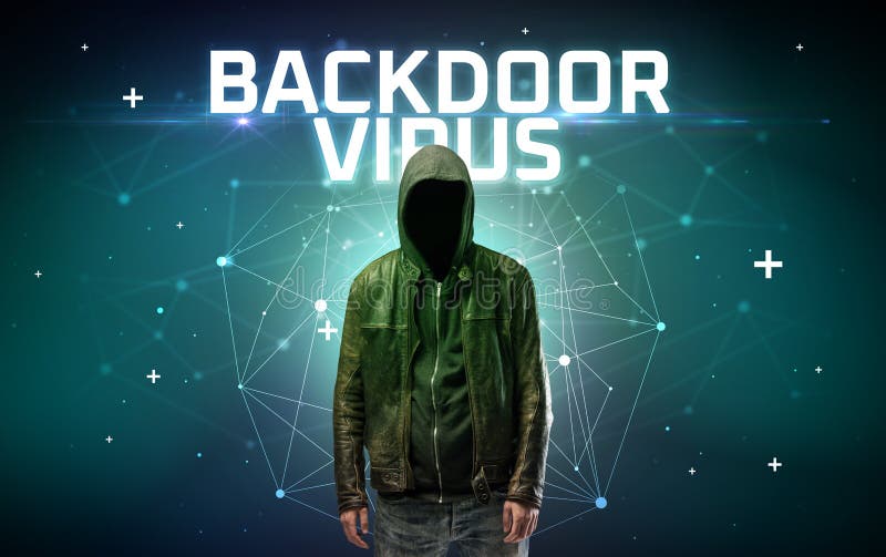 Mysterious Hacker, Online Attack Concept Stock Image - Image of hooded ...