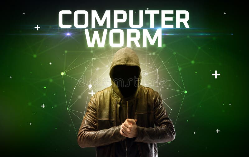 Mysterious Hacker, Online Attack Concept Stock Image - Image of ...
