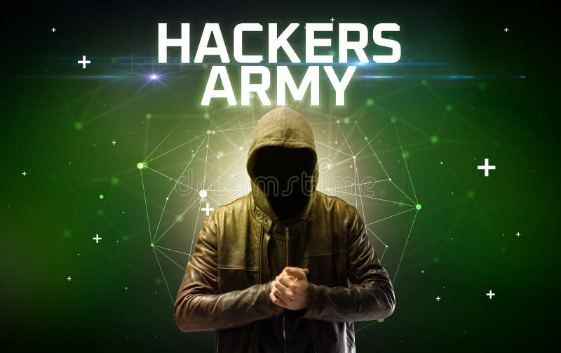 Mysterious Hacker, Online Attack Concept Stock Photo - Image of ...
